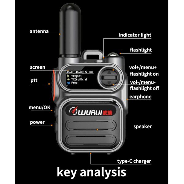 Quality 4G Wireless Mini Walkie Talkie for Long-Distance Satellite Communication for sale