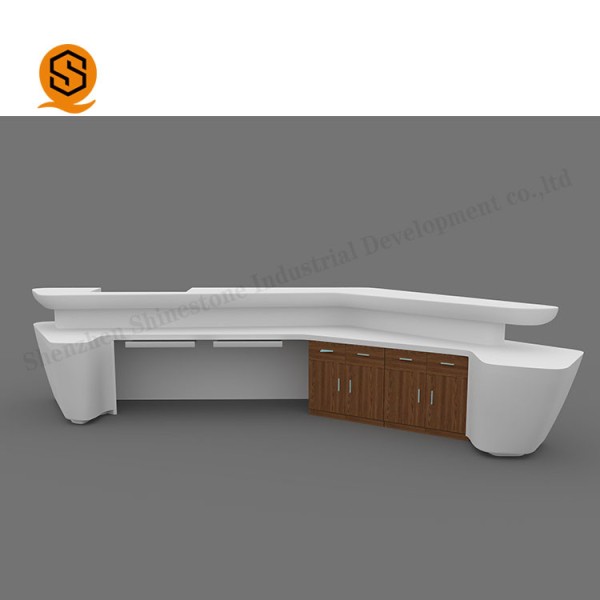 Quality OEM ODM Solid Surface Reception Desk for sale