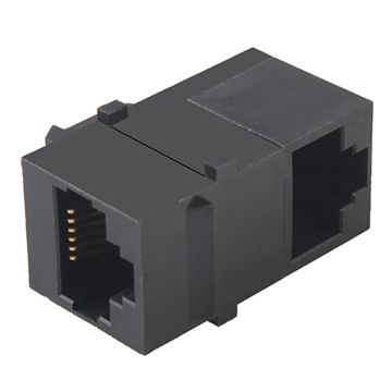 Quality Female To Female RJ11 Inline Coupler 6P6C Telephone Adapter Coupler for sale