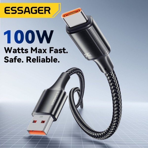 Quality ESSAGER ES-X45 100W Data Cable Charging Cable USB C to USB A for sale