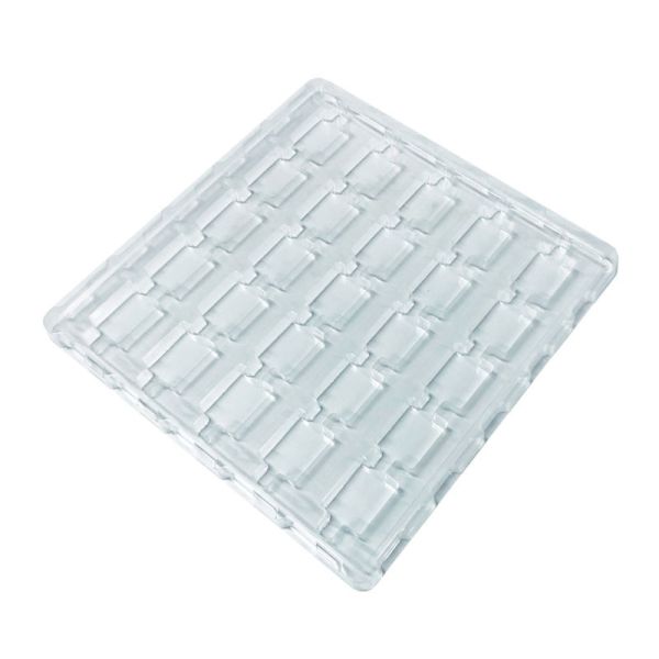Quality Clear PET Turnover Plastic Holder Blister Tray for Semiconductor Components for sale