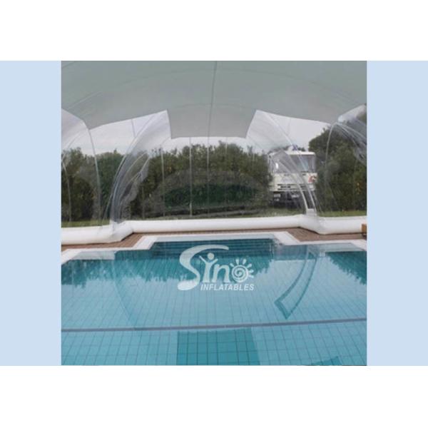 Quality Outdoor custom size transparent inflatable pool dome with covered ceiling for sale