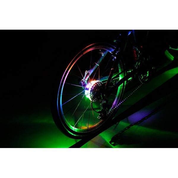 Quality 3 R44 Battery Programmable Bike Wheel Lights 9.5x1.8cm for sale