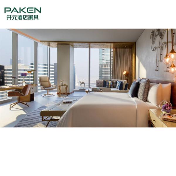 Quality Natural Texture E1 Grade Plywood Luxury Hotel Bedroom Furniture for sale