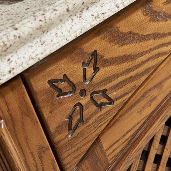 Quality Hotel Villa Solid Wood Kitchen Cabinets Solid Kitchen Units for sale