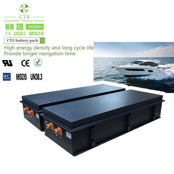 Quality CTS Electric Boat Marine EV Battery Pack 96V 200Ah 300Ah 400Ah Lifepo4 Battery For Electric Boat/Yacht for sale
