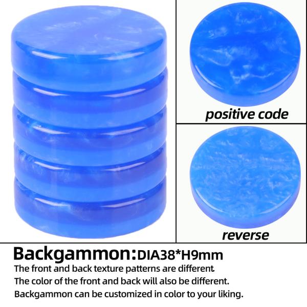 Quality Stone Custom Backgammon Game Pieces Galalith Backgammon Pieces for sale