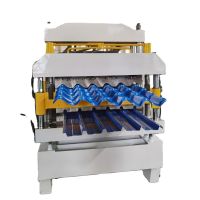 Quality Triple Layer Roof Sheet Roll Forming Machine Corrugated Tile for sale