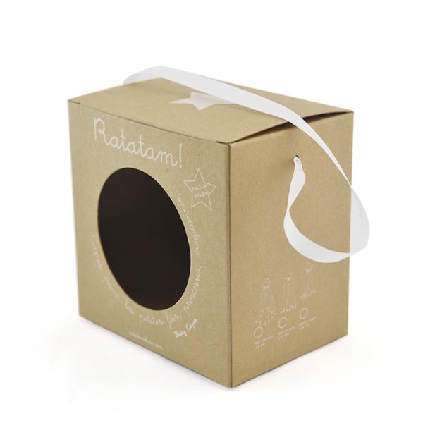 Quality Custom Printed 350gsm Kraft Cardboard Package Box With Display Window for sale