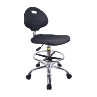 Quality Dust Free Laboratory Ergonomic Esd Pu Leather Swivel Chair Rotating Esd Chair for sale