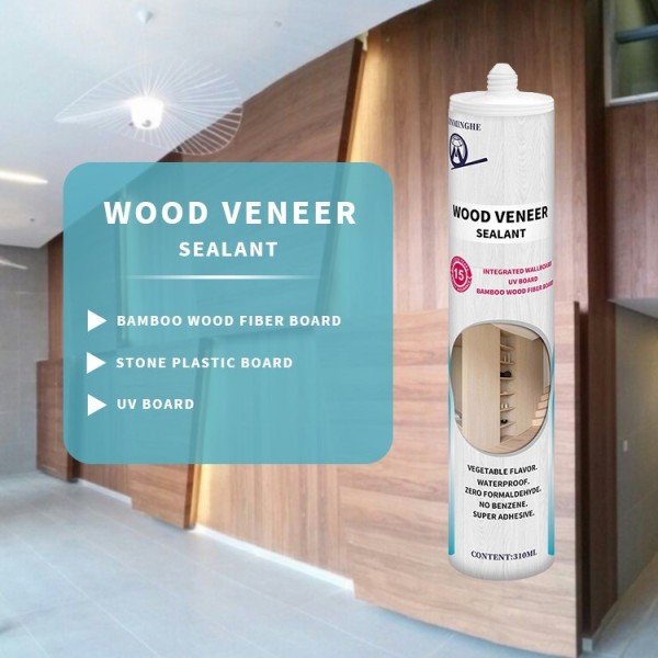 Quality Modified Ms Polymer Flooring Slat Wood Wall Panels Veneer Sealant Adhesion White 310ml MF Waterproof Veneer Adhesion for sale
