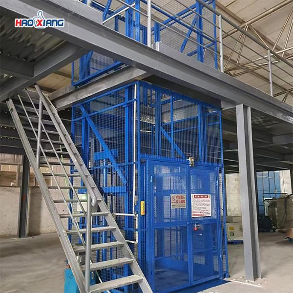 Quality 1T First Floor Outdoor Cargo Elevator Hydraulic Cargo Lift For Workshop for sale