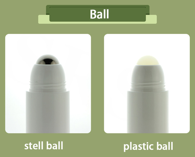 RPPE(S)-50ml 75ml Gradient coating spraying peach pink white refillable deodorant gel roller bottle with big steel metal massage ball packaging