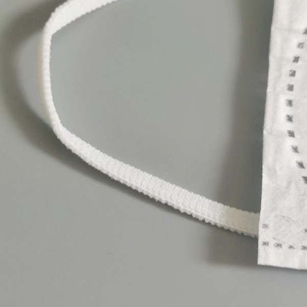 Quality Adjustable Soft Elastic Ear Loops Flat Masks Accessories White Colour 5mm for sale
