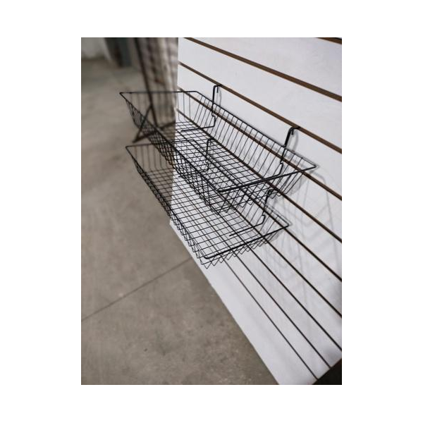 Quality 24X12X4 SHALLOW ALL PURPOSE BASEKT BLACK for sale