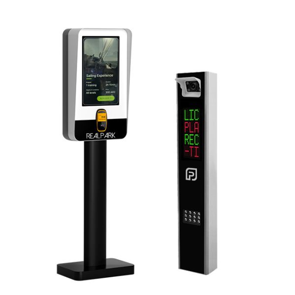 Quality QuickExit LPR Parking Payment Kiosk 21.5 Inch LCD Parking Kiosk Machine for sale