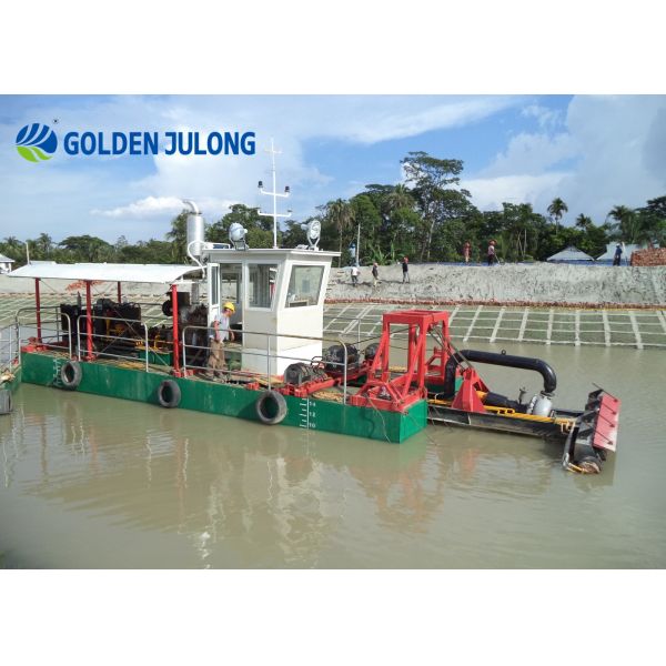Quality Customized Dredging Machine Auger Head Suction Dredger Support Remote Operation for sale