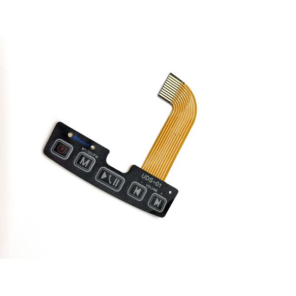 Quality Texture Mylar Side LED Backlight Membrane Switch With Molex 0.5MM Pitch for sale
