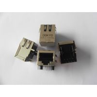 Quality Front Pin Integrated Magnetics RJ45 Modular Jack With Copper Alloy Shell for sale
