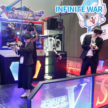 Quality Two Players 9D Virtual Reality Simulator VR Infinite War For Students for sale