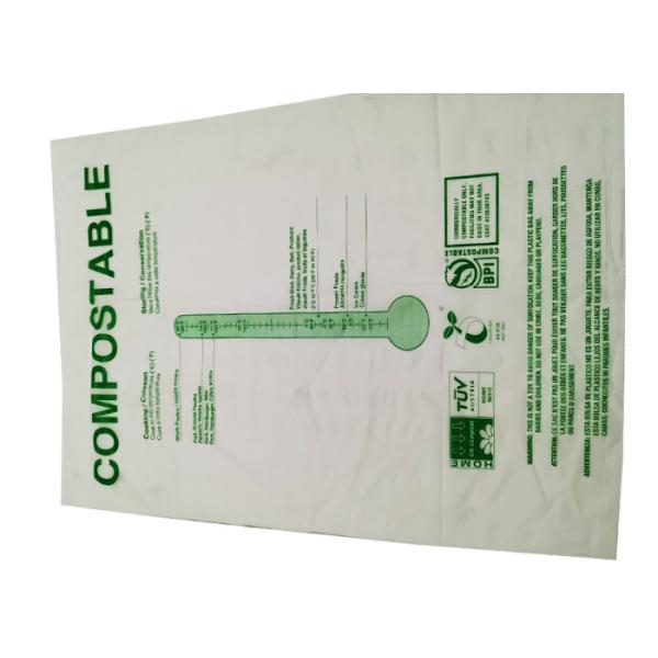 Quality 0.5 Mil 2.6 Gallon Biodegradable Food Storage Bags 100% Compostable for sale