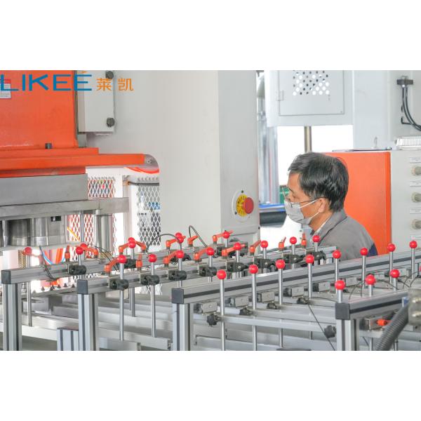 Quality Aluminum Foil Container Machine With 3 Lines Stacker T63 3 Cavity Pan Making for sale