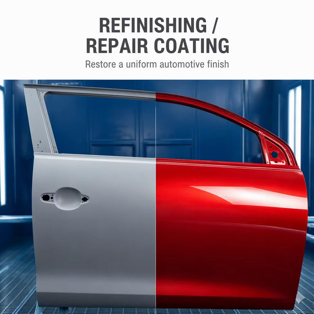 Quality MK-218 2K Scarlet Red Automotive Paint Color Tinter Acrylic Resin High Coverage Car Refinishing Coating for sale