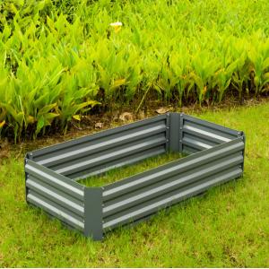Quality blunt edges 4ft Galvanized Steel Raised Garden Bed for sale