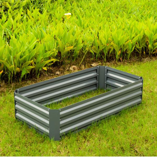 Quality blunt edges 4ft Galvanized Steel Raised Garden Bed for sale