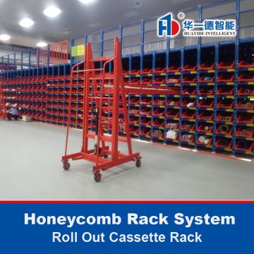 Roll Out Cassette Rack Honeycomb Rack Long Products Racking Cantilever Rack