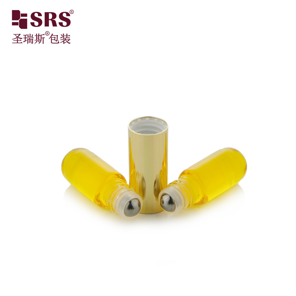 Quality SGB2-5ml+5ml Transparent Clear Double Ended Glass Bottle With Steel Ball For for sale