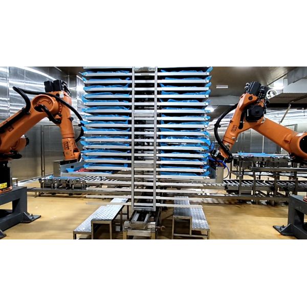 Quality Solution Provider Industrial Robots Palletizing Work Station KR 120 KUKA for sale
