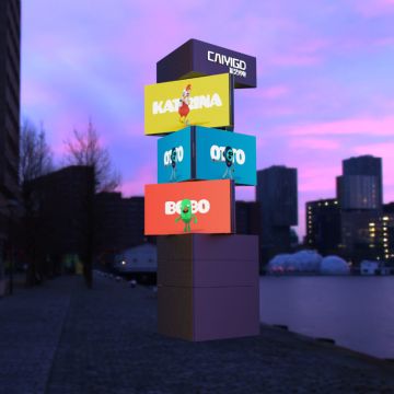Quality Indoor Rotating LED Screen 960 * 640 Advertising Led Display Screen for sale