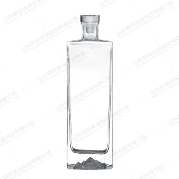 Quality Glass Vodka Bottle For Custom 50ml 100ml 200ml 500ml 750Ml Fancy Whiskey Bourbon Gin for sale