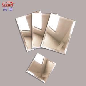 Quality Wall Mirror Without Frame Large Full Length Adhesive Wavy Bedroom Mirror for for sale