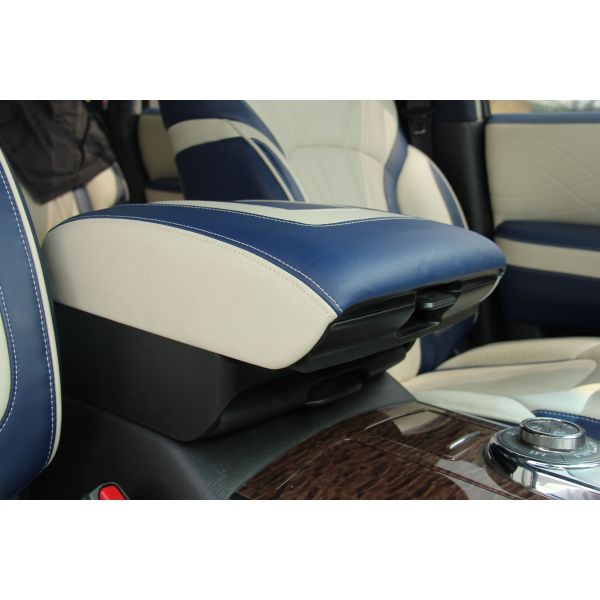 Quality Ergonomic Raised Storage Center Console Armrest Universal Box For Y62 Black for sale