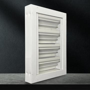 Laminated Glass Aluminium Louvered Window Lightweight Electrophoresis