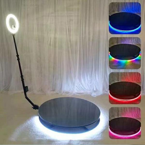 Quality Thick Metal Automatic 360 Degree Slow Motion Photo Booth Round Shape for sale