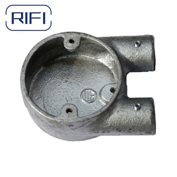 Quality Malleable BS31/4568 Three Way Circular Junction Box 25mm Electrical Round Box for sale