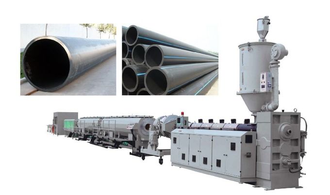 Drainage PE Pipe Extrusion Line / Hdpe Pipe Extrusion Machine Low Energy Consumption 1