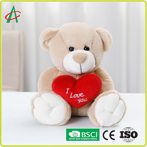 Quality Angelber 33cm Teddy Bear Hugging A Heart Super Soft 100 Safe Material for sale