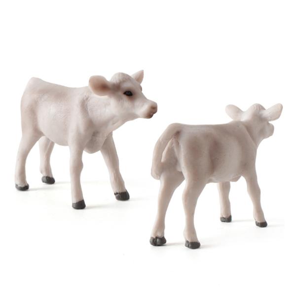 Quality Custom Zoo Farm Fun Toys Model Cow Action Figure Simulated Animal Figurine Plastic Models for sale