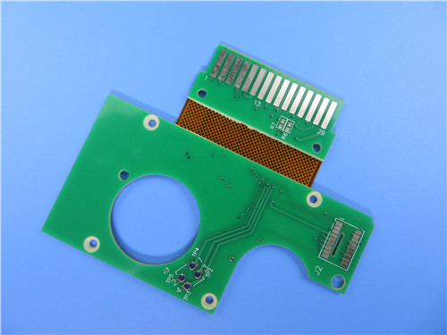 Quality Double Sided Rigid-flex PCBs Built on RO4003C With Hot Air Soldering Green for sale