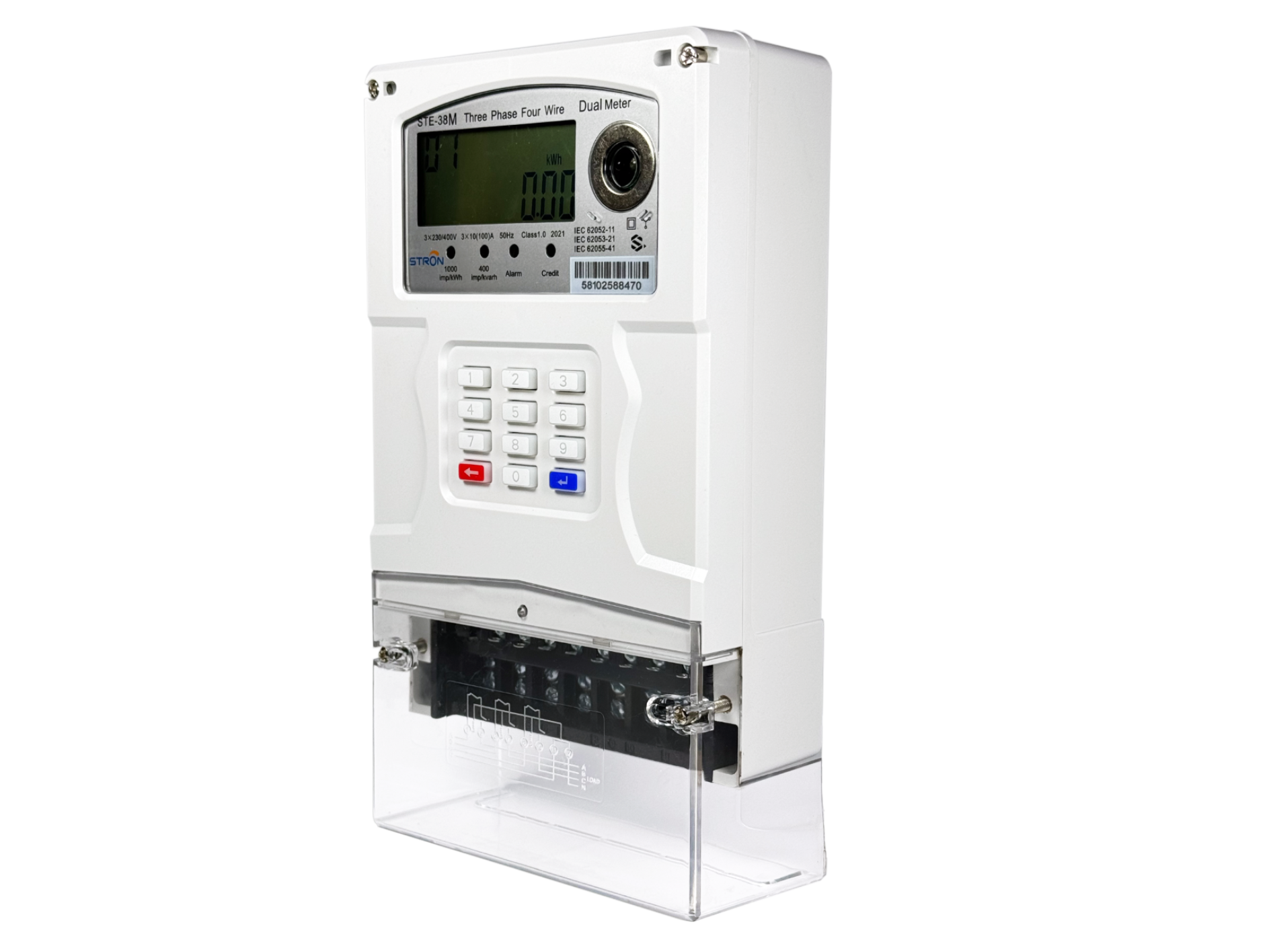 Quality STS Prepaid Dual Source Three-Phase Power Meter - Event Log & Real-Time Clock & for sale