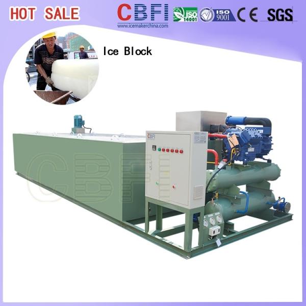 Quality 74kw.H / Ton Block Ice Machine / Automatic Ice Machine Stainless Steel for sale