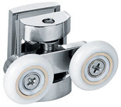 Quality Round 5mm Hole Metal Sliding Door Rollers 24mm Sliding Patio Door Runners for sale