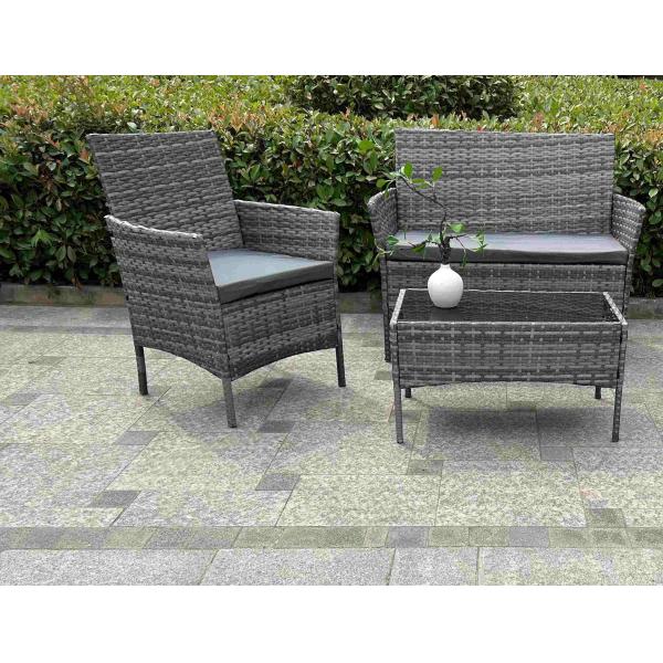 Quality 4 Seater Rattan Garden Table And Chairs Wicker Table Chairs Garden Furniture Set for sale