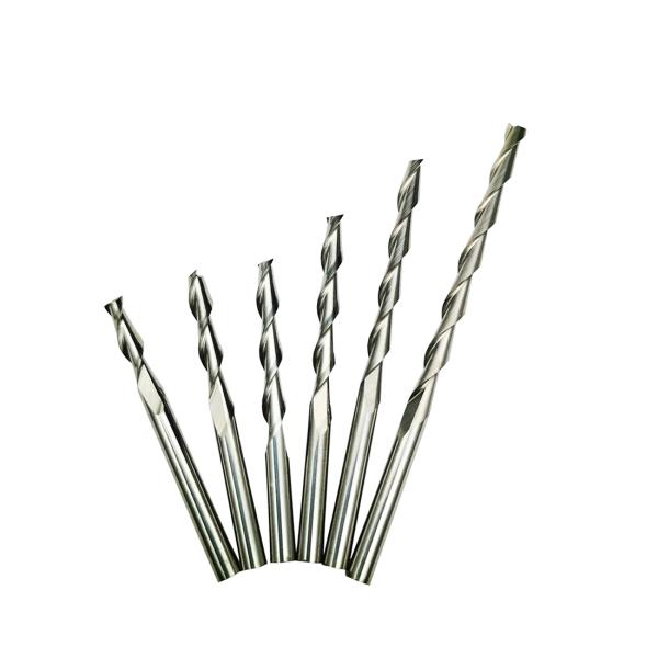 Quality 8mm 5/16 Alloy Spiral Milling Cutter 35 Degree Copper Coating End Mill Helix Angle for sale