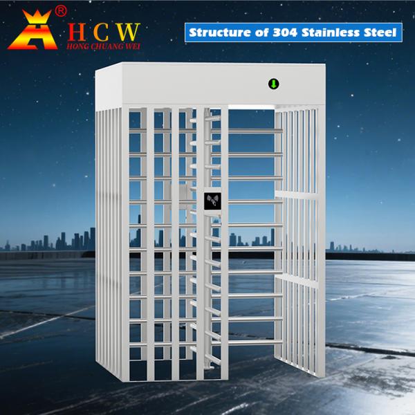 Quality Full Height Construction Site Turnstiles Bidirectional RFID Card Rotating for sale
