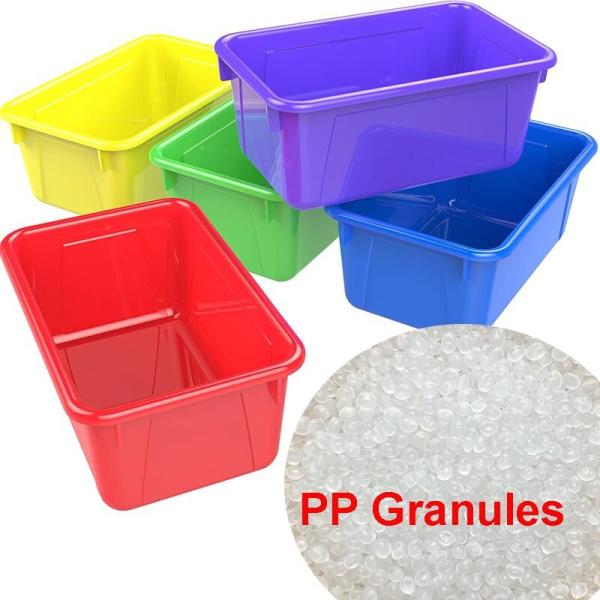 Quality Storage Bins PP Plastic Raw Material High Impact Virgin PP Granules for sale